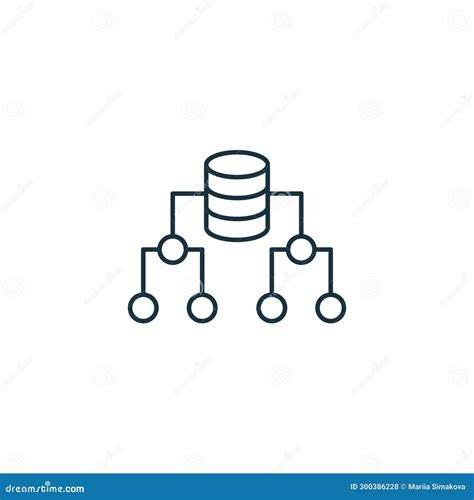 Data Structure Icon Monochrome Simple Sign From Data Analytics Collection Stock Illustration