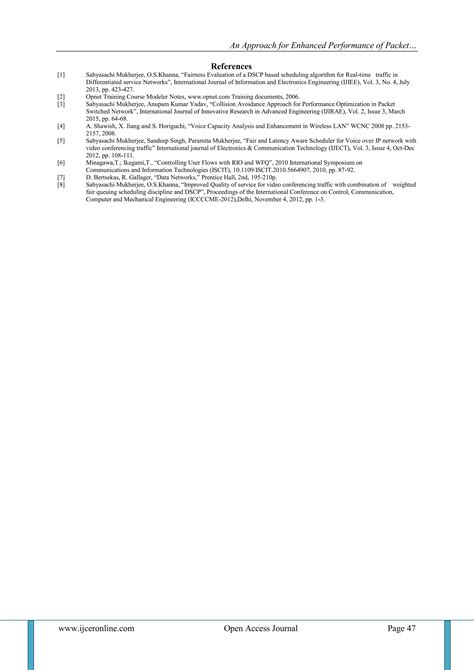 An Approach For Enhanced Performance Of Packet Transmission Over Packet Switched Network Pdf