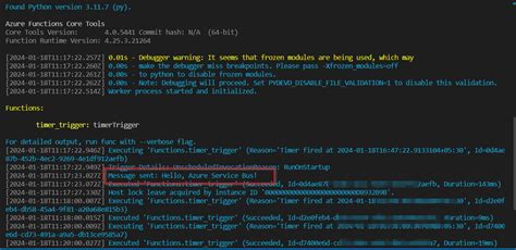 Azure Functions Python V2 Azure Service Bus Queue Decode Azure
