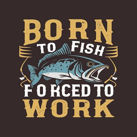 Premium Vector Fishing Tshirt Template Fishing Tshirt Typography