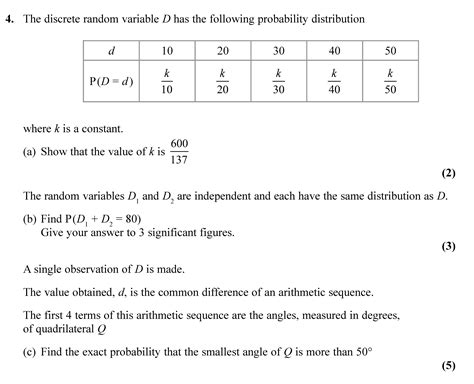 A Level Edexcel Maths Statistics Probability Distributions The A Level Edexcel Maths Statistics Probability Distributions The