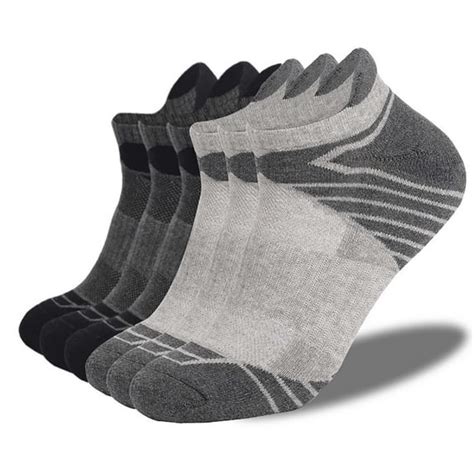 Elvqul Athletic Socks For Men Cotton Running No Show Breathable Socks