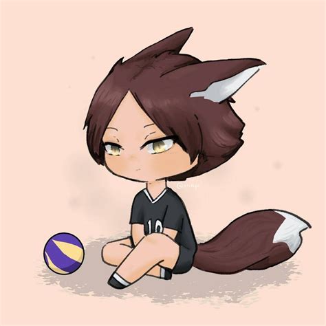 Suna Rintarou X Fox Haikyuu Kartun Rubah