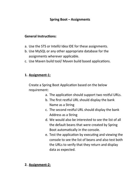 Spring Boot Assignment Java Full Stack Pdf Databases Information Technology Management