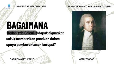 Diskursus Jeremy Benthams Hedonistic Calculus Dan Fenomena Kejahatan