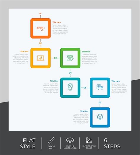Premium Vector Infographic Vector Design With 6 Steps Can Be Used For Workflow Presentation