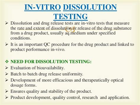 In Vitro Dissolution Testing Models
