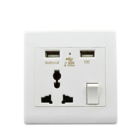 International Universal Socket Multi Function 3 Holes Plug Outlet Panel