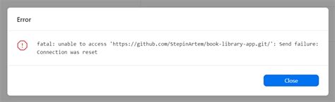 FATAL Unable To Access Xxxxxxxxxxxxxxxx Git Recv Failure Connection Was Reset