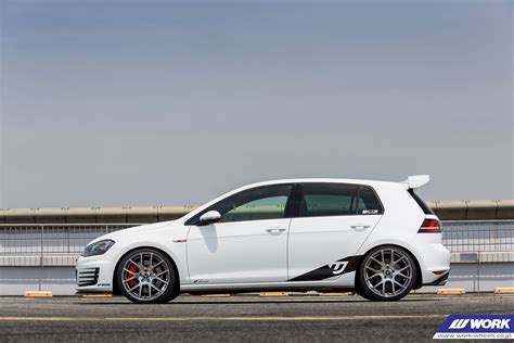 Volkswagen Golf Gti 7 White Work Ryver M006 Wheel Front