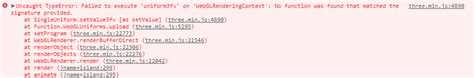 import fbx run failed to execute uniform3fv on webglrenderingcontext