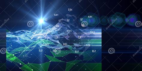 Abstract Polygonal Analyze Artificial Intelligence Data Analytics