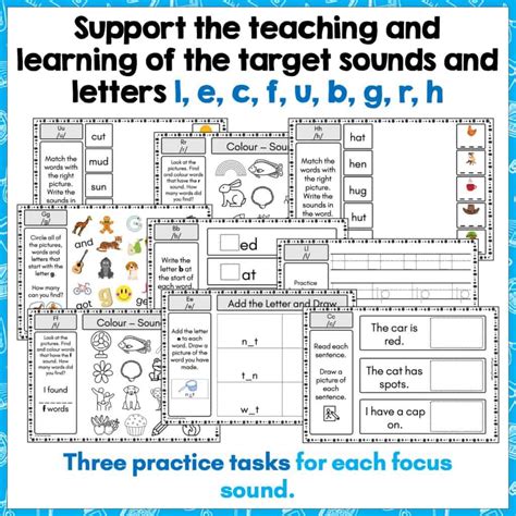 Phonics And Structured Literacy Activities Set Two 9 Focus Sounds