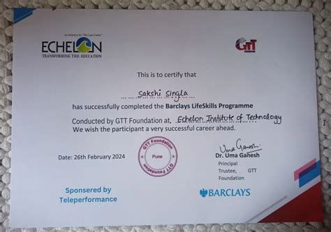 Sakshi Singla On Linkedin Hey Connections Im Happy To Annouce That I Recently Attended A 1 Week