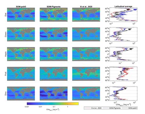 Intercomparison Of Five Satellite Derived Phytoplankton Group Chla