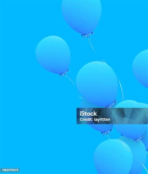 헬륨 풍선 축제 배경입니다 생일 포스터 배너 해피 기념일을 축하합니다 배경 주제에 대한 스톡 벡터 아트 및 기타 이미지 배경 주제 생일 헬륨 풍선 Istock