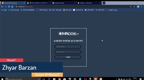 Login System In Php Youtube