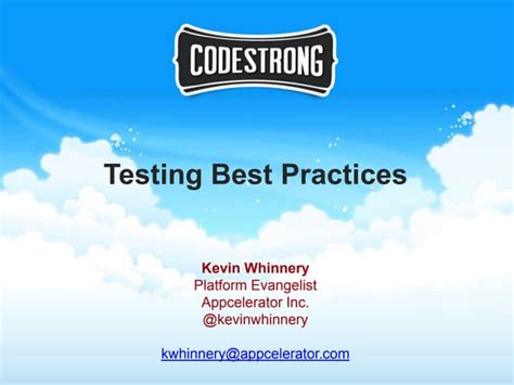 Testing Best Practices Pptx Computer Software And Applications Computing