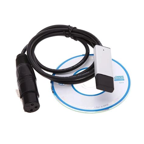 Usb Dmx512 Interface Adapter For Lighting Control Easy Installation Compatible Withwindows And