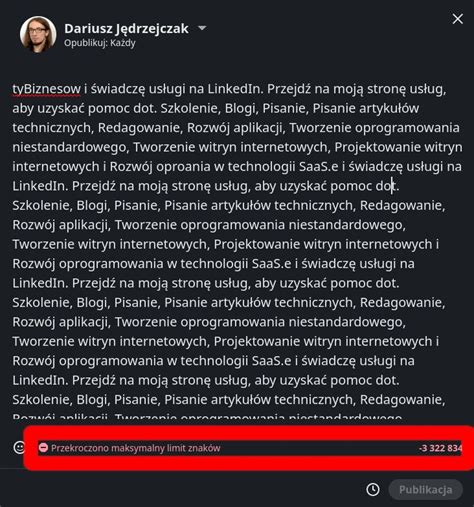 Linkedin Bug Dariusz Jędrzejczak