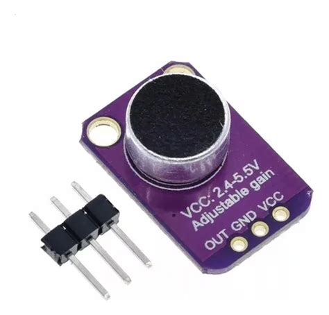 Módulo Microfone Max4466 Ganho Ajustável Arduino Pic Esp