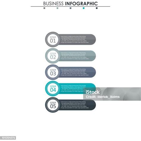 비즈니스 데이터 차트입니다 그래프 다이어그램 5 단계 전략 옵션 부품 또는 프로세스의 추상 요소 프레 젠 테이 션에 대 한 벡터 비즈니스 템플릿입니다 Infographic