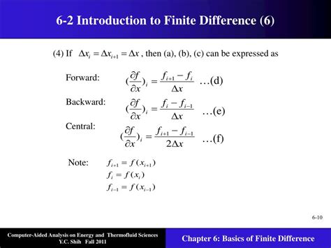 PPT Chapter Basics Of Finite Difference PowerPoint Presentation Free Download ID