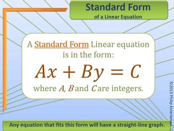 Graphing Linear Equations In Standard Form Using X And Y Intercepts