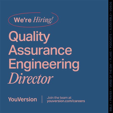 Youversion On Linkedin Qaengineer Techhiring Qualityassurance Technology