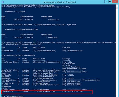 How Do I Create A New Site In Iis Using Powershell Accuwebhosting
