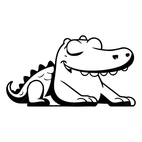 Premium Vector Crocodile Cartoon Vector Illustration Cute Crocodile