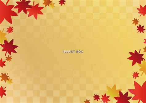 無料イラスト 和柄の背景素材（紅葉）