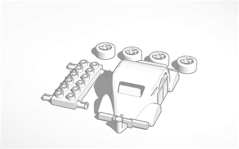 3d Design Duplo 1930s Style Taxi With Coupler Tinkercad
