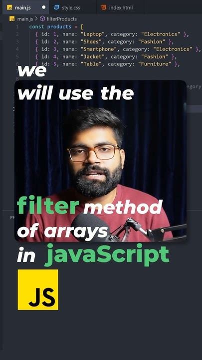 Filter Products Using Filter Method In Javascript 🔥 Learnhtml5andcss3