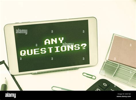 Text Caption Presenting Any Questions Business Overview Allowing Any