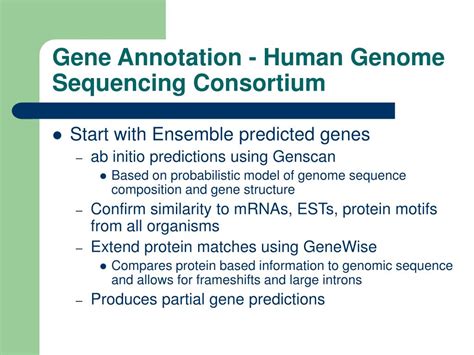 Ppt Genome Annotation Powerpoint Presentation Free Download Id2971822