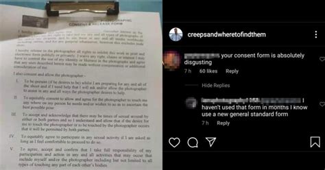 Photographer Called Out For Consent Form That Includes Sexual Arousal Clause PetaPixel