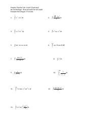 Practice Test For Calc Unit Docx Practice Test For Calc Unit Last Test No Technology