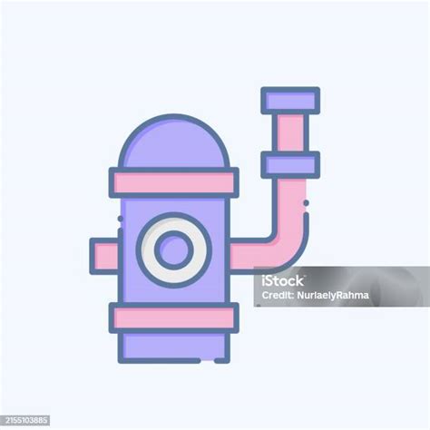 아이콘 소화전 긴급 기호와 관련이 있습니다 낙서 스타일 심플한 디자인 일러스트레이션 경외감에 대한 스톡 벡터 아트 및 기타