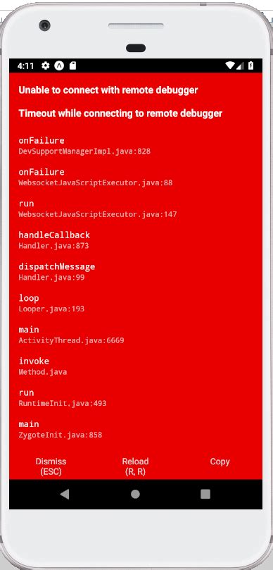 Debugging Android Emulator Cannot Connect To React Native Remote Debugger Timeout While