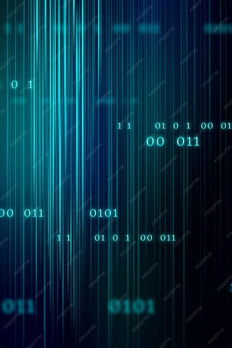 Free Vector Stream Of Binary Code Design Vector