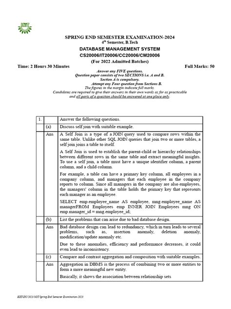 cs 20006 dbms cs end april 2024 pdf databases database