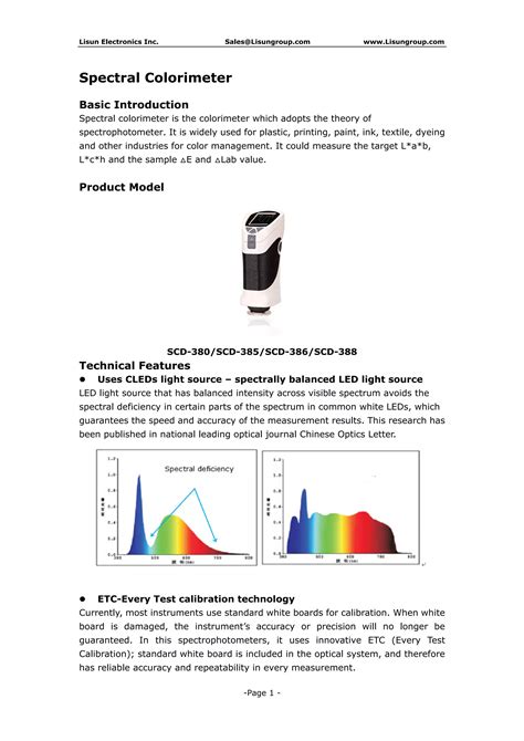 Spectral Colorimeter PDF