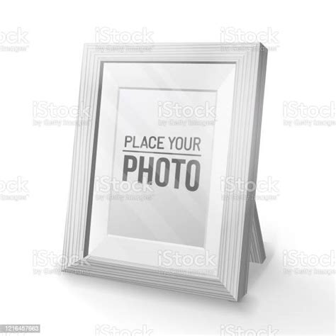 빈 나무 프레임 만화 스타일 데스크톱 사진 프레임입니다 현실적인 나무 투명 유리 3d 요소 모의 Up벡터를 위한 디자인 템플릿