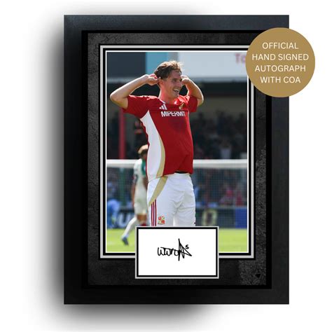Official Will Wright Signed Swindon Town Photo Half Price From The Club