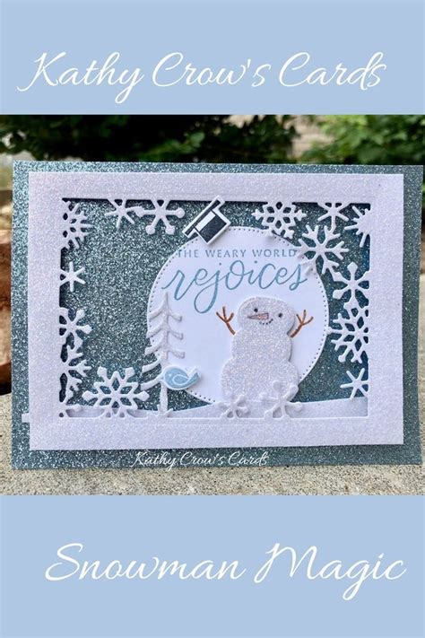 Glimmer Paper Snowman Magic Stampin Up Spirited Snowmen Cards Su