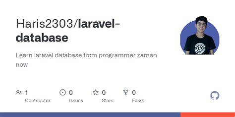 Github Haris Laravel Database Learn Laravel Database From Programmer Zaman Now