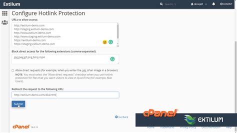 Enable Hotlink Protection Cpanel • Extilum Knowledgebase