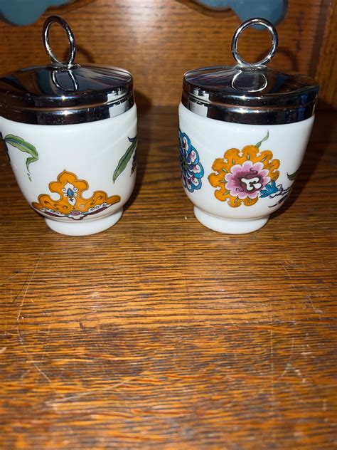 Vintage Egg Coddler Set Royal Worchester Egg Coddlers Large Egg