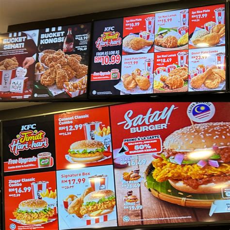 Kfc Menu Price List Preview Miri City Sharing